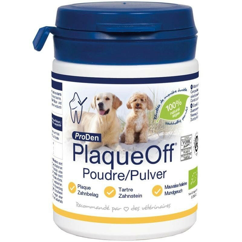 Accueil › Soin dentaire anti-tartre pour chiens et chats Plaque Off 60g